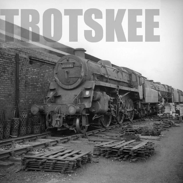 LARGER NEGATIVE BR British Railways Steam Loco 76114 Class Std 4 ...