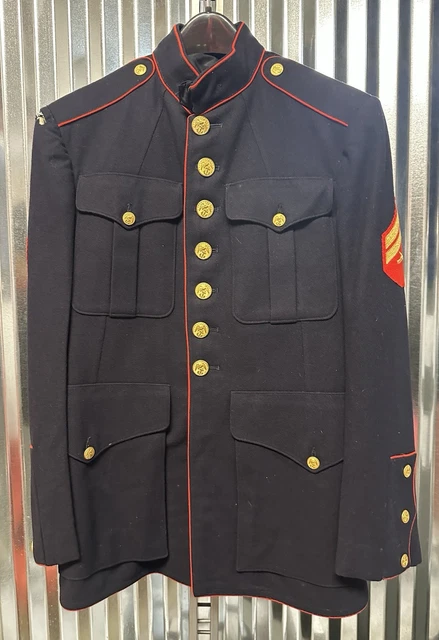 VINTAGE WW2 Korean War Marine Corps Corporal Dress Blue Uniform Pants ...