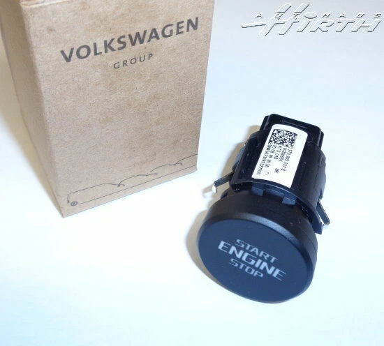 INTERRUPTEUR START STOP Moteur noir satiné Interrupteur Original Skoda ...