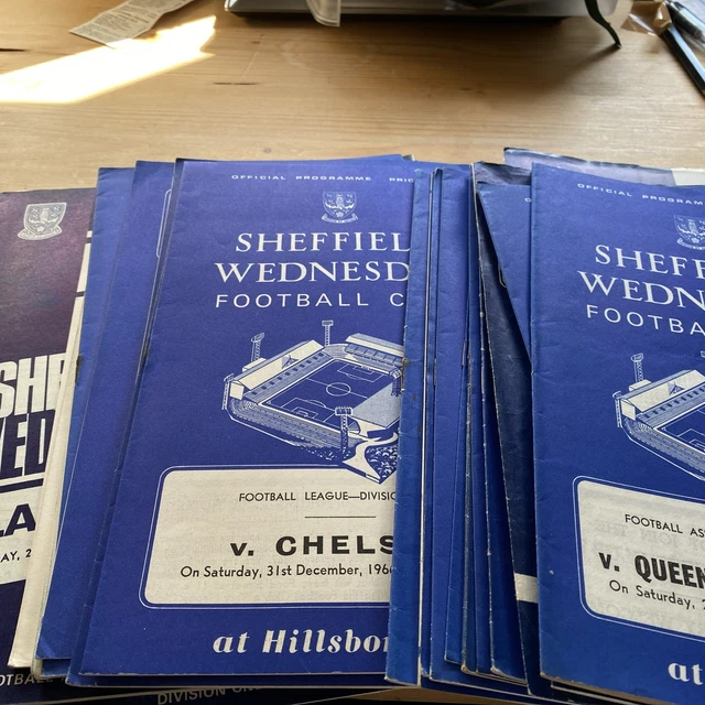 SHEFFIELD WEDNESDAY 1966/67 26 X Home Programmes Full League Season [21 ...