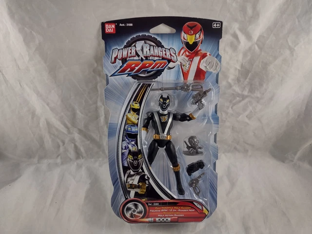 POWER RANGERS RPM Full Throttle Black Wolf Ranger 5.5" Action Figure £4 ...