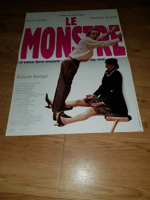 AFFICHE DE CINÉMA d'époque du film: LE MONSTRE de 1994 (40x60cm) EUR 10 ...