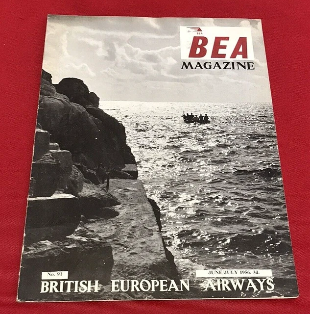 VINTAGE BEA BRITISH European Airways Magazine No.91 1956 £14.99 ...