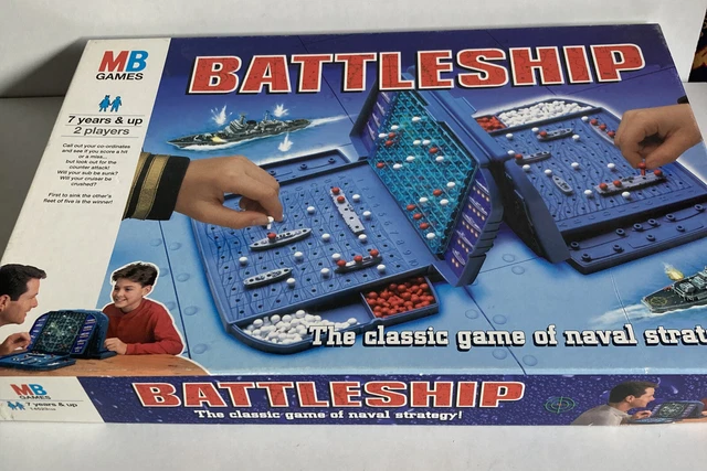 VINTAGE BATTLESHIP MB Board Game 1996 Naval Strategy Game - Complete ...