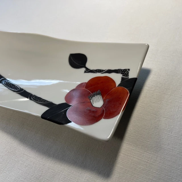 PIATTO LUNGO KUTANI-YAKI, piatto rettangolare, Masako Inoue EUR 125,00 ...