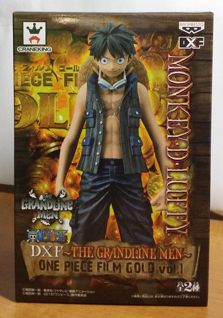 FIGURINE EN PVC homme One Piece DXF Film Gold Grandline Vol.1 Monkey D ...