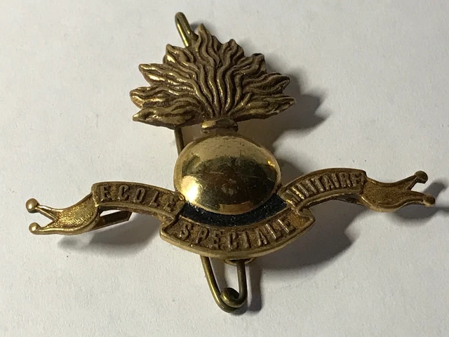 RARE INSIGNE MILITAIRE Ecole Speciale Militaire Saint Cyr Coinderoux ...