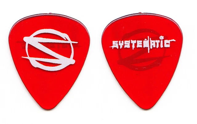SYSTÉMATIQUE TIM NARDUCCI Transparent Rouge Guitare Pick - 2001 Ozzfest Tour EUR 4,40 - PicClick FR