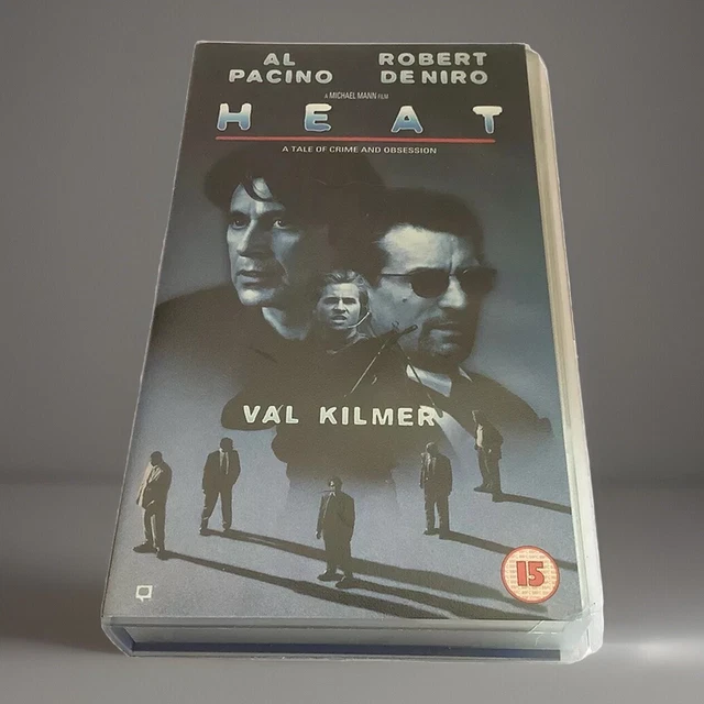 HEAT VHS VIDEO cassette tape Al Pacino Robert de Niro Michael Mann ...