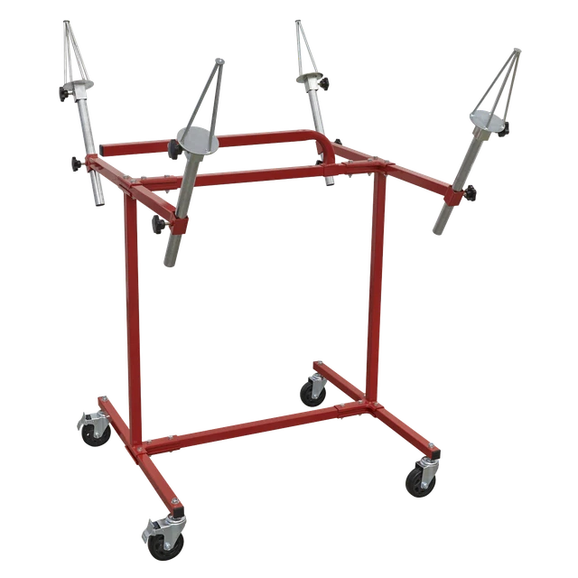 SEALEY MK71 ALLOY Wheel Painting/Repair Stand Heavy-Duty-4 Wheel ...