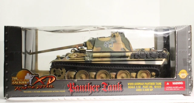 ULTIMATE SOLDIER X-D Xtreme Detail German WWII Panther Tank 1:18 £157. ...