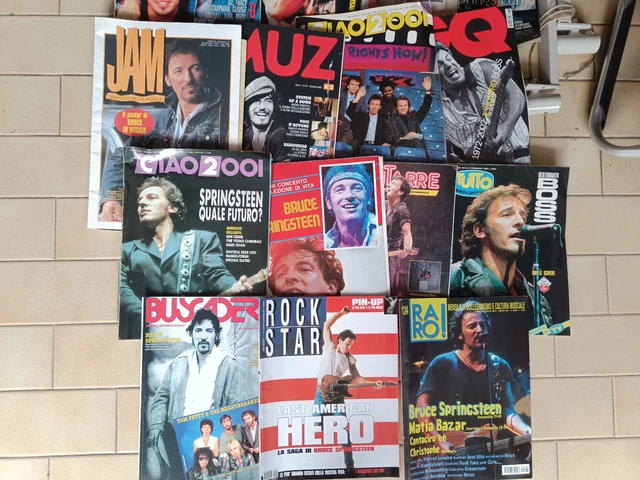 ITALIAN ROCK MAGAZINES with Springsteen on cover EUR 39,00 - PicClick IT