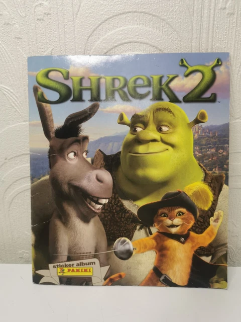 PANINI SHREK 2 Sticker Album 2004 Collectable 99% Complete Missing 2 ...
