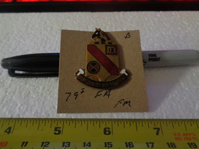 79TH FIELD ARTILLERY Foreign Made Unit Crest, DI, DUI (DRAW#40) £3.23 ...