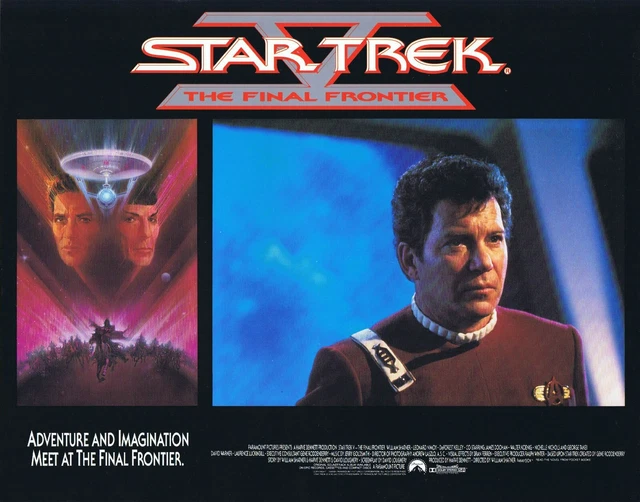 STAR TREK V THE FINAL FRONTIER Original Lobby Card 6 William Shatner 5 ...