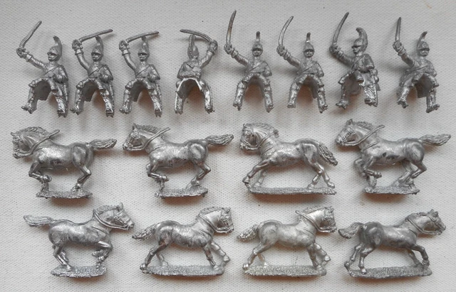EIGHT 28MM RUSSIAN Napoleonic Cuirassiers Cavalry. Front Rank ...