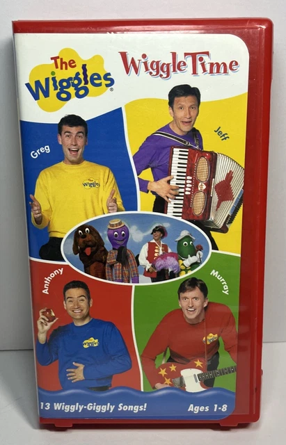 THE WIGGLES WIGGLE Time VHS Tape 2000 Cartoon Video Kids TV Movie Red ...
