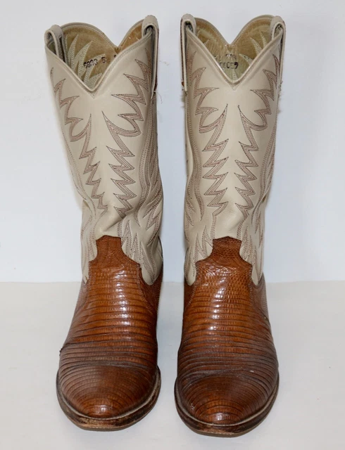 DAN POST VINTAGE exotic western cowboy boots 10 D £129.58 - PicClick UK