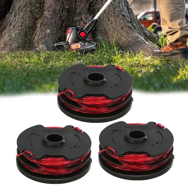 LOT DE 3 bobines de débroussailleuse en plastique robuste pour débroussailleus EUR 13,55 ...