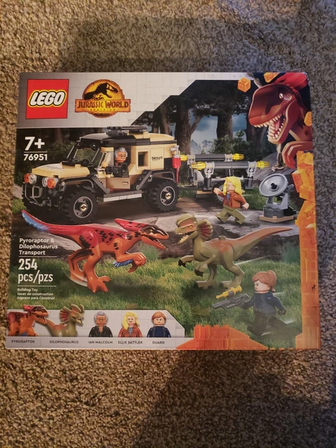 LEGO JURASSIC WORLD Dominion Pyroraptor & Dilophosaurus Transport 76951 ...
