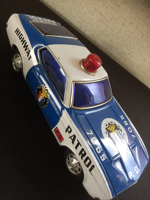 TINPLATE POLICE CARS Taiyo Police Cars Highway Patrol Japan £34.99 ...