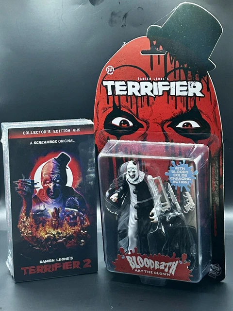 TERRIFIER 2 VHS & Art The Clown Action Figure LTD Edition WAL-MART ...