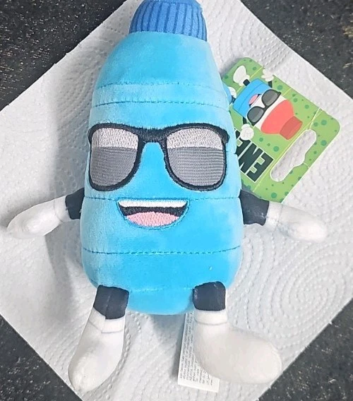 ENERGY DRINK PLUSH Toy Blue Bottle Tag Clip On Prime £7.59 - PicClick UK