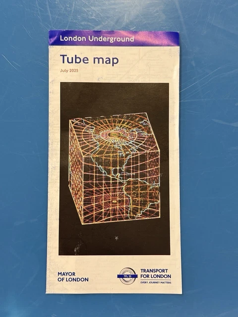 NEW JULY 2025 Tube Map TfL London Underground LATEST & EXCLUSIVE £1.13 ...