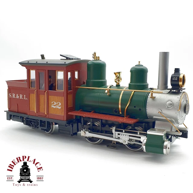 1:22.5 LGB 901054 Baldwin Lokomotive RKS Dampflok mit Rauch Spur G ...