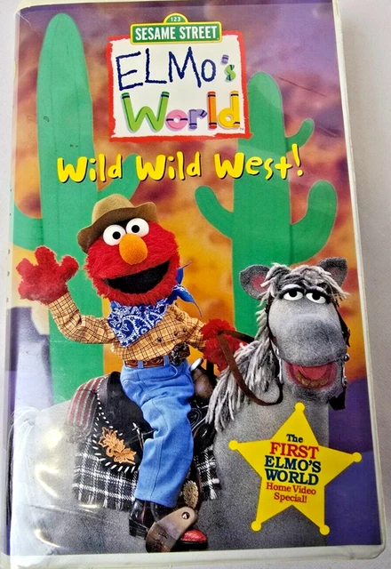SESAME STREET ELMO’S World Wild Wild West VHS 2001 Video Tape Clamshell ...