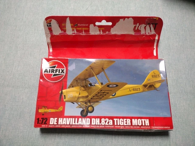 DE HAVILLAND DH.82A Tiger Moth Starter Set 1:72 Airfix A55115 NO PAINTS ...