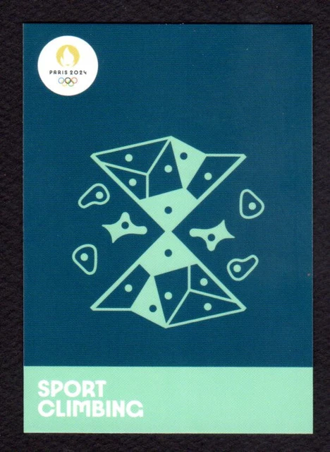 CARTE PANINI JEUX Olympiques PARIS 2024 #77 Pictogram Sport Climbing ...