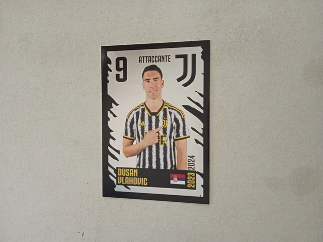 JUVENTUS 2023-2024 OFFICIAL Sticker Collection Card N. J22 *Vlahovic ...
