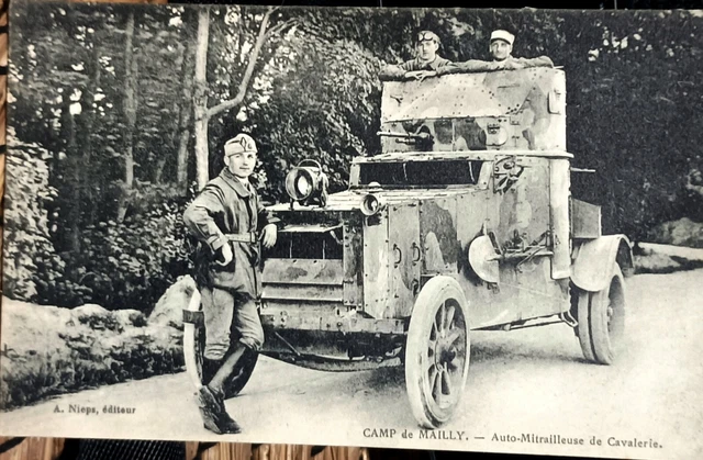 CPA MILITAIRE AUTO mitrailleuse De Cavalerie Camp De Mailly EUR 3,50 ...
