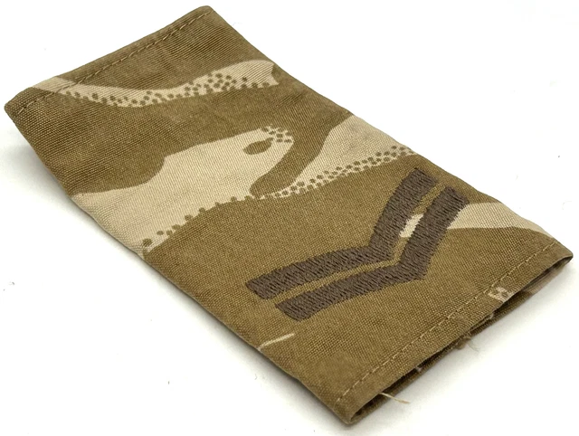 BRITISH MILITARY ISSUE Corporal Desert DPM Fabric Uniform Rank Slide £4.95 - PicClick UK