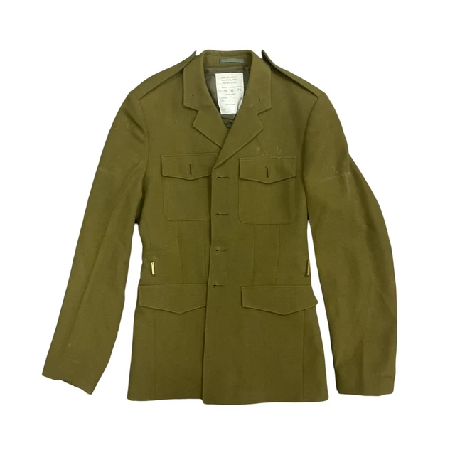 GENUINE VINTAGE BRITISH Army No.2 Dress Uniform Jacket Khaki Tunic ...