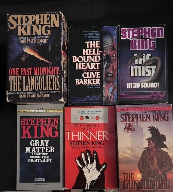 VINTAGE HORROR AUDIO casettes. Stephen King and Clive Barker $20.00 ...