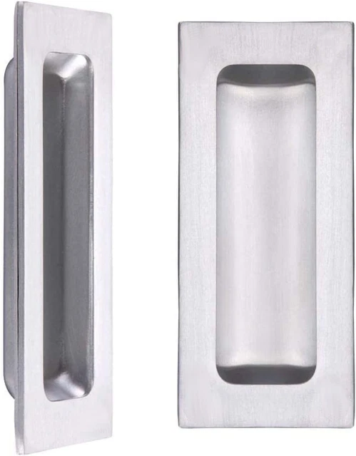 INSET SLIDING DOOR Handle Rectangular Recessed Flush Door Handles For ...