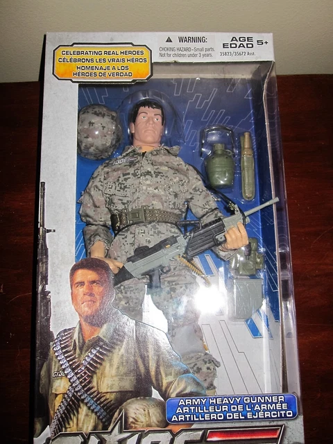 GI JOE *ARMY Heavy Gunner* 12 Inch Figure Celebrating Real Heroes 30Th ...