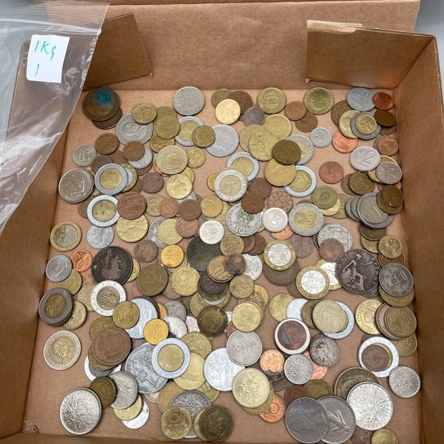 UNSORTED BULK BRITISH & World Coins 1kg - See other listings £2.99 ...