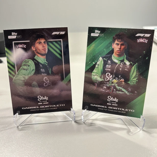 TOPPS F1 FORMULA 1 Lights Out 2025 # 2x Gabriel Bortoleto # RC Rookie ...