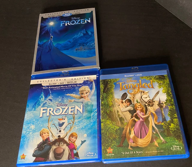 LOT OF 2 Walt Disney Animation Blu Ray/ DVD Frozen + Tangled £4.17 ...