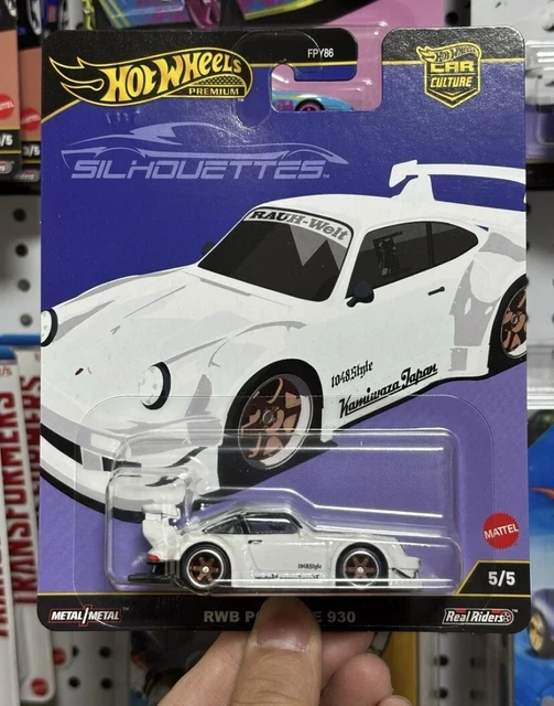 HOT WHEELS PREMIUM 2025 SILHOUETTES #5 RWB PORSCHE 930 WHITE SHIP IN ...