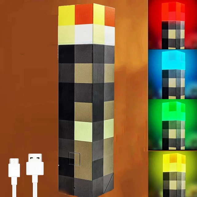 LED WALL TORCH Night Light, 4-Colour Night Light, USB Rechargeable ...