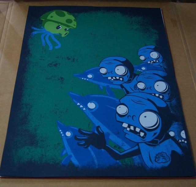 NEW! PLANTS VS Zombies "Dolphin Zombie" Blue Limited Edition Screen ...