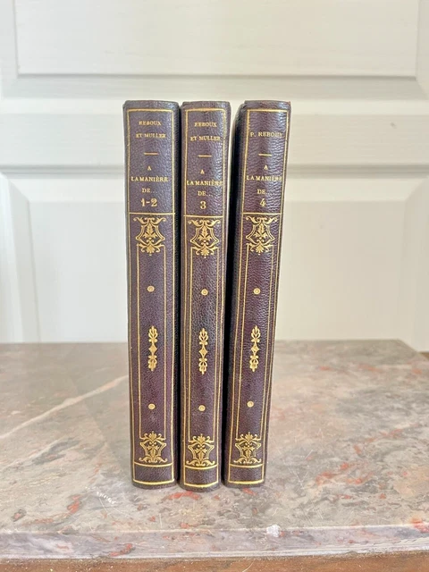 LIVRE ANCIEN A la manière de. 1à4 Reboux & Muller 1913 & 1925 Ed ...