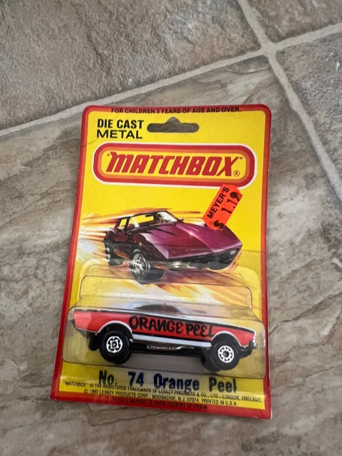 MATCHBOX DIE CAST no. 74 orange peel IN BOX ONLY ONE ON EBAY $105.00 ...