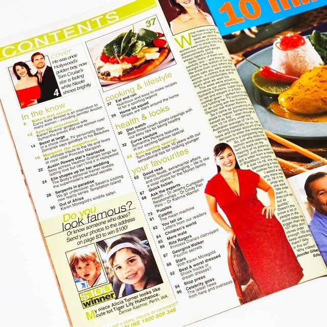 NEW IDEA FEBRUARY 23 2002 TOM CRUISE Elle Macpherson HEATHER GRAHAM ...