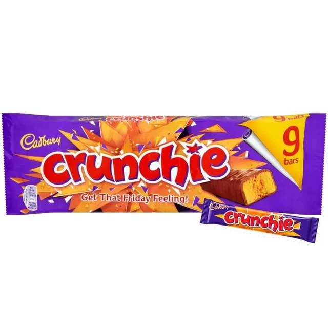 CADBURY DAIRY MILK Crunchie Bar 26g (Pack of 9) Get That Friday Feeling ...