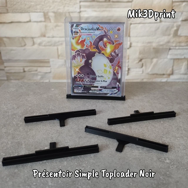 LOT DE 5. Support pour carte Pokémon. Présentoir pour Toploader PCA PSA ...